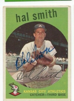 HAL SMITH 1959 Topps #227 AUTO Autograph Signed Baseball Card | eBay