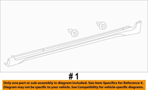 75850-08901 Toyota Moulding assy, body rocker panel, rh 7585008901, New ...