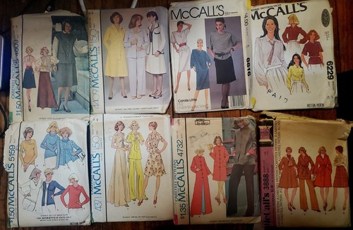 Vintage 1970s & 80's McCall's Lot #8 of Eight Sewing Patterns 6 UNCUT ...