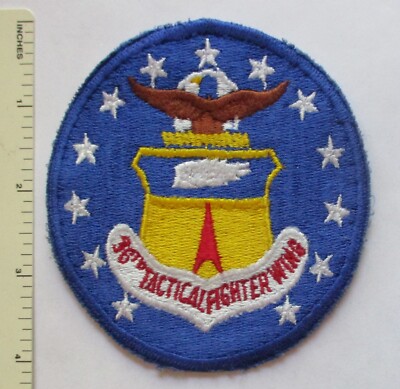 1960s Vintage US AIR FORCE 36th TACTICAL FIGHTER WING PATCH USAF | eBay