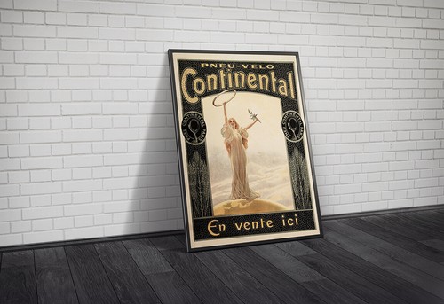 Continental Tires French Advertising Poster 1900 Framed | eBay