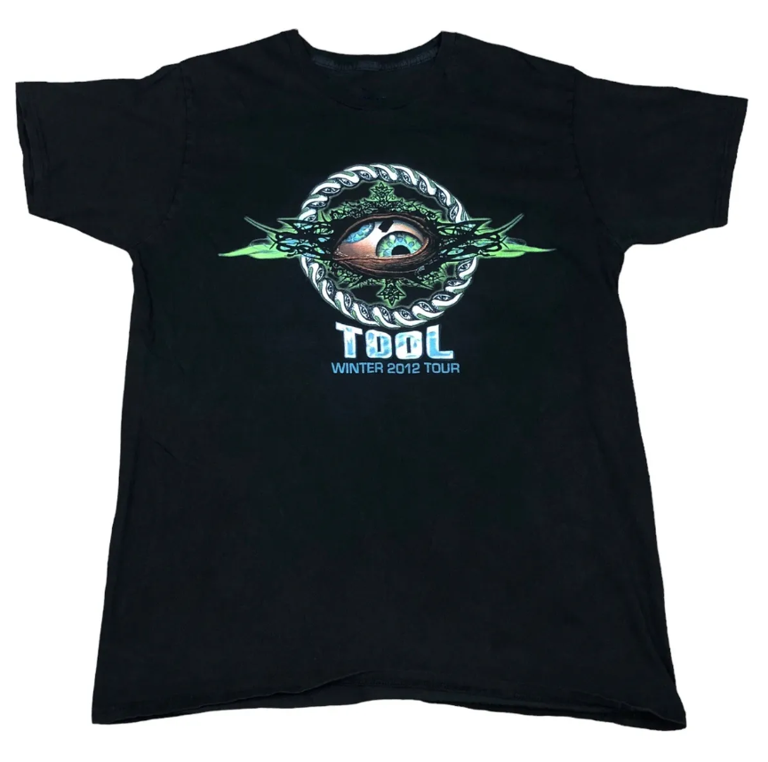 Tool Band Winter Tour 2012 Black Retro T-Shirt Gift Fans Music All Size ...