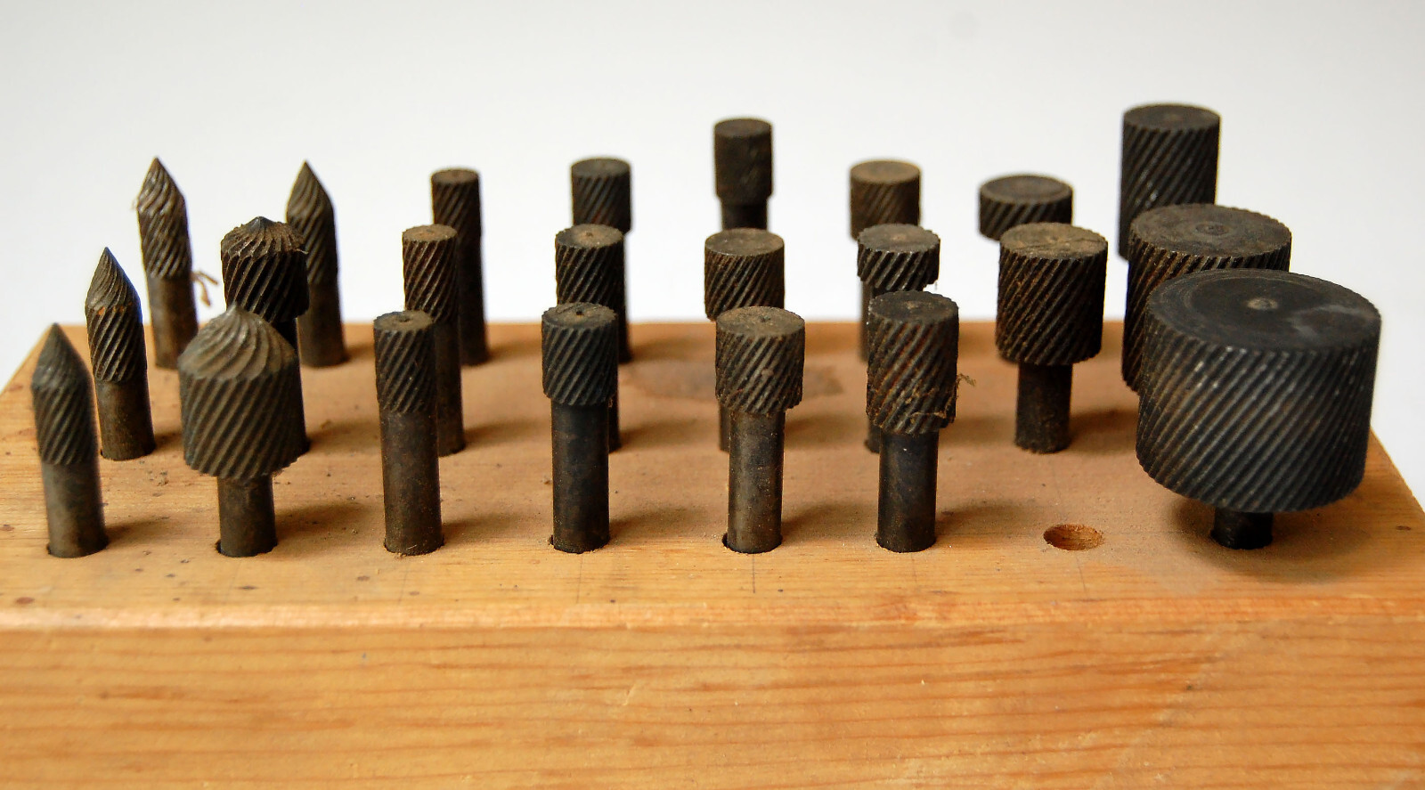 23 Piece Metal Cutting Bur Set 1/4" Shanks Steel Burrs | eBay