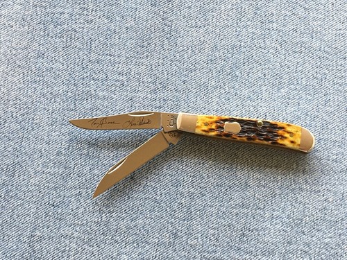 Case Mini Trapper #6207W SS Antique Peachseed Jigged Bone (Clip + Wharncliffe) | eBay