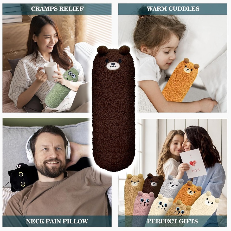 Heating Pad for Period Cramps & Menstrual Pain Relief, Bear Brown | eBay