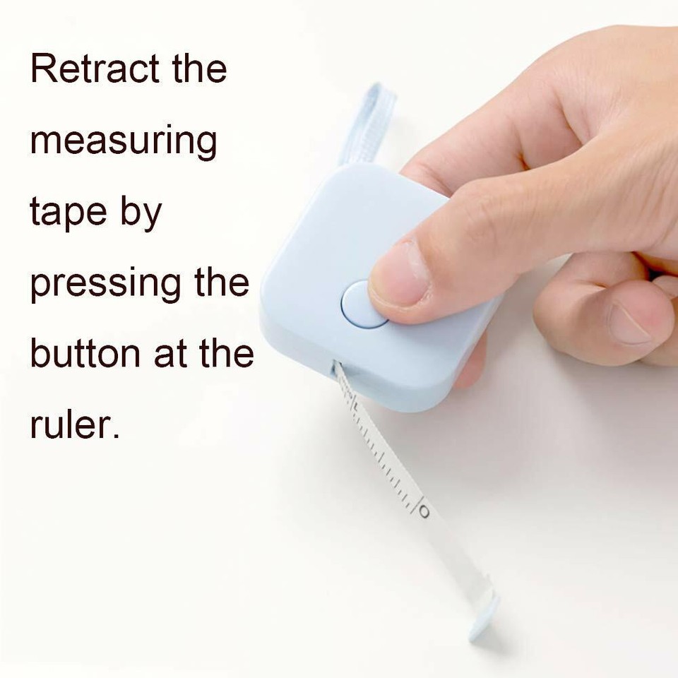 Retractable 60" / 150cm Cloth Tape Measure – Dual-Sided SAE & Metric ...