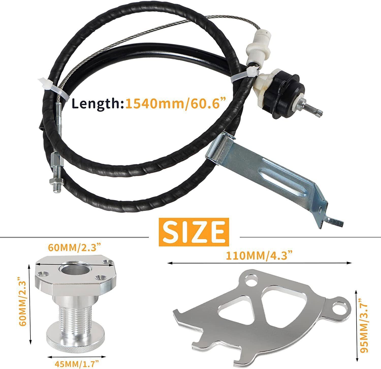 1996-2004 Ford Mustang Clutch Cable Quadrant and Firewall Adjuster Kit ...
