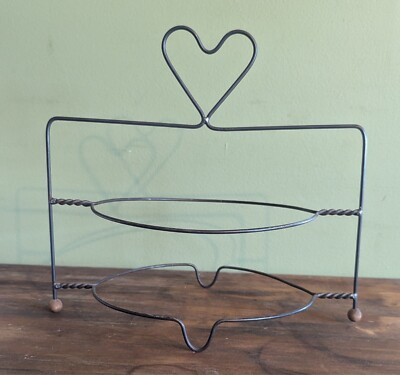 Vintage Metal 2 Tier Pie stand | eBay