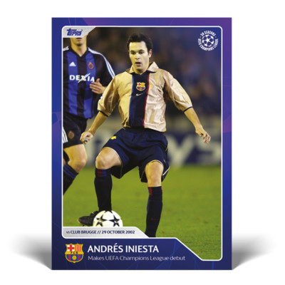 Topps Celebrates 30 Years UCL - Card 039 - Andres Iniesta - FC ...