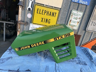 John Deere Genuine OEM STX30 STX38 Hood with Hinges and Springs | eBay
