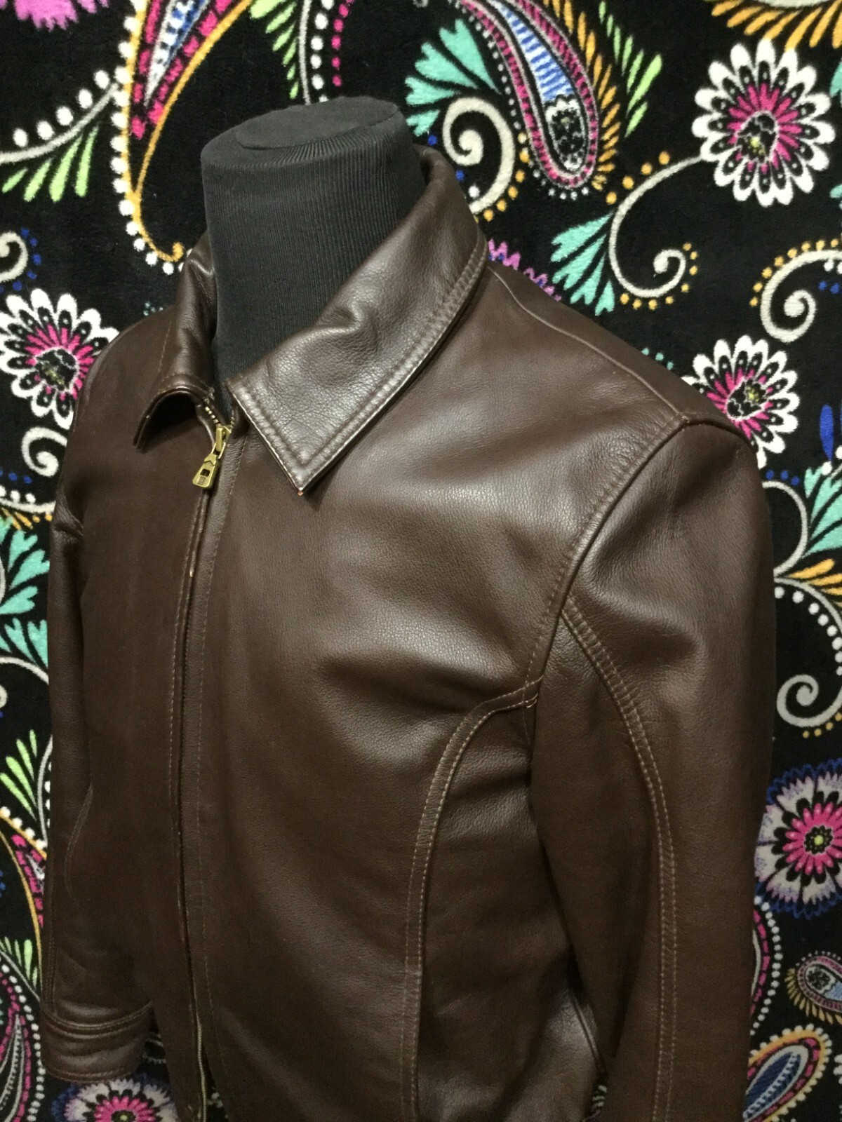 Vintage LW Wilson’s Distressed Leather Bomber Jacket … - Gem