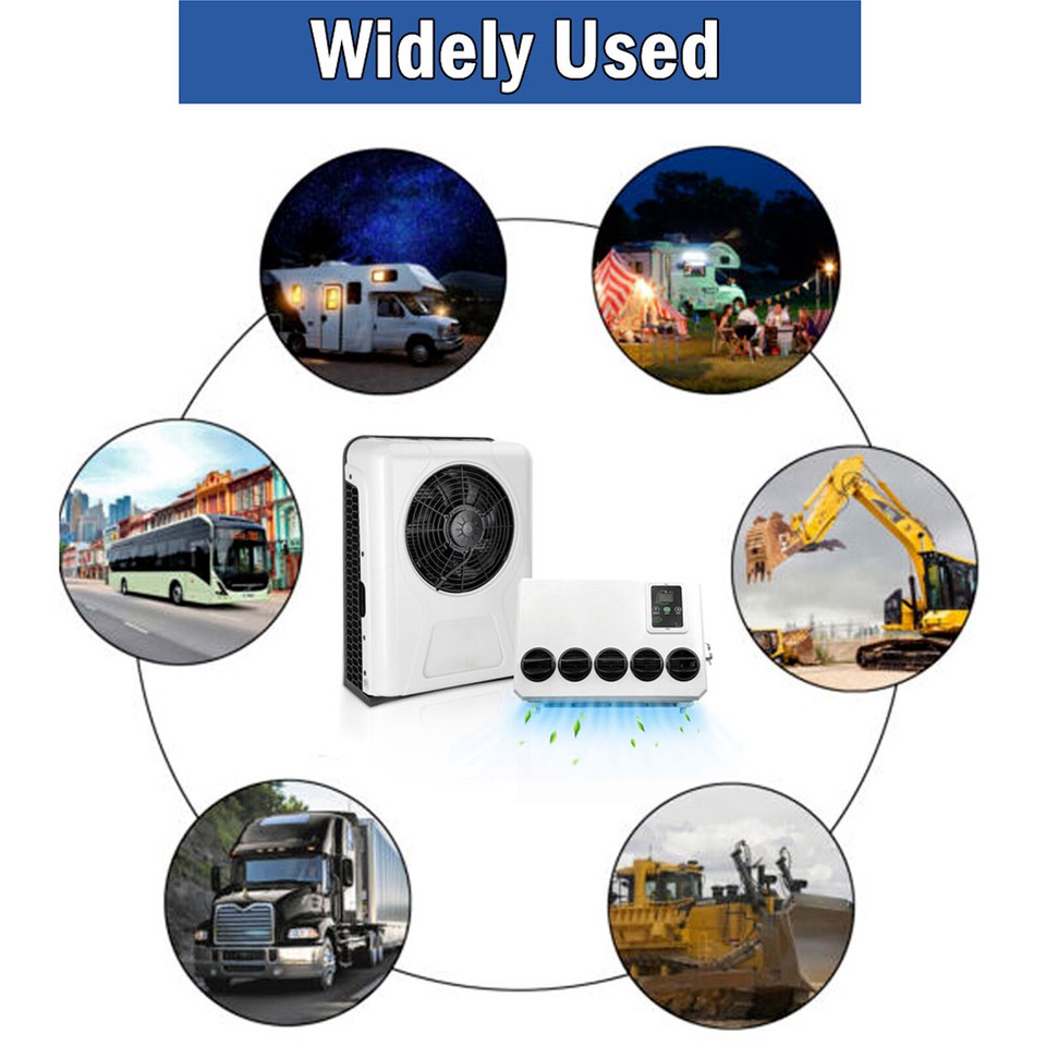 12V Mini Split RV Air Conditioner 12000Btu A/C Fits Semi Trucks Bus RV ...