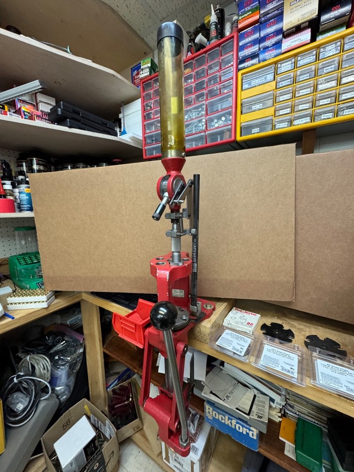 HORNADY PRO JECTOR PROGRESSIVE RELOADING PRESS-qty 2, setup for 9mm and ...