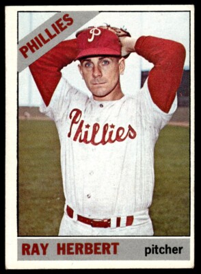 1966 Topps Ray Herbert Philadelphia Phillies #121 ^^ | eBay