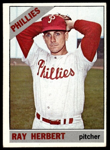 1966 Topps Ray Herbert Philadelphia Phillies #121 ^^ | eBay