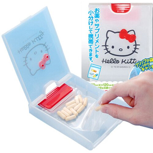 Hello Kitty Portable Pill Case Travel Trip Vitamin Storage Medicine Box ...