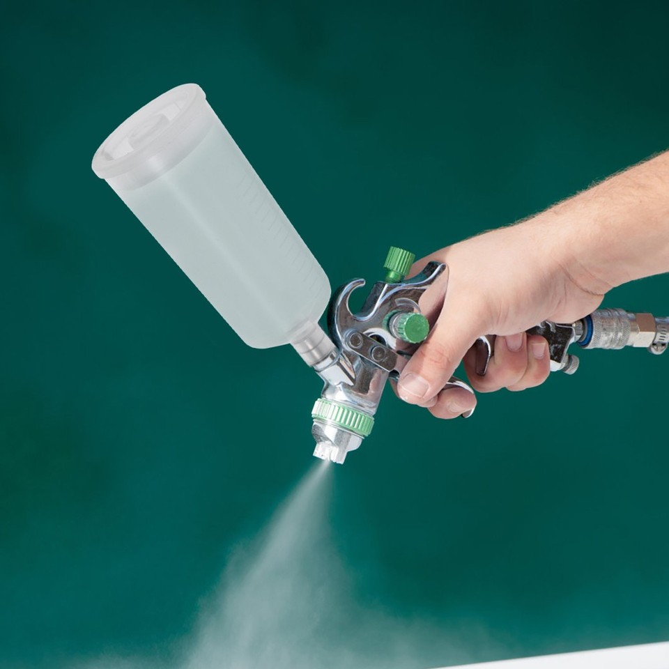 Set of 2 Split Spray Brush Cup Airbrush Container Bottles Pot Paint | eBay