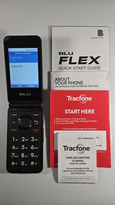 BLU Flex 8GB, Black, Prepaid, (Tracfone) Flip Phone - New Open Box | eBay