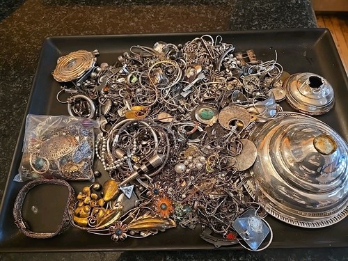 HUGE SILVER/STERLING LOT OF SCRAP 1000+ GRAMS AS IS | eBay