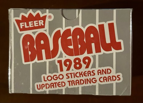 1989 Fleer Baseball Set Logo Stickers And Updated Trading Set Factory ...