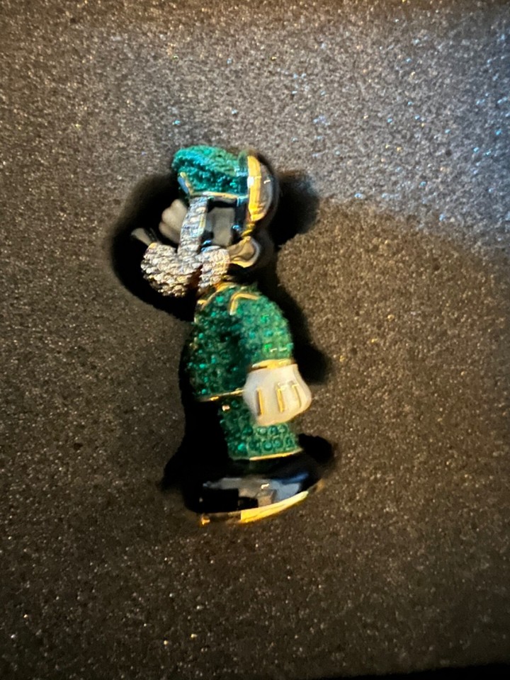 Disney Parks Mickey Mouse US ARMY Jeweled Figurine By Arribas Brothers ...