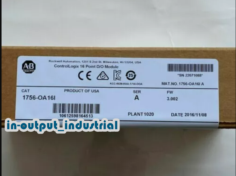 New Factory Sealed AB 1756-OA16I / A ControlLogix 16 Point D/O Module ...