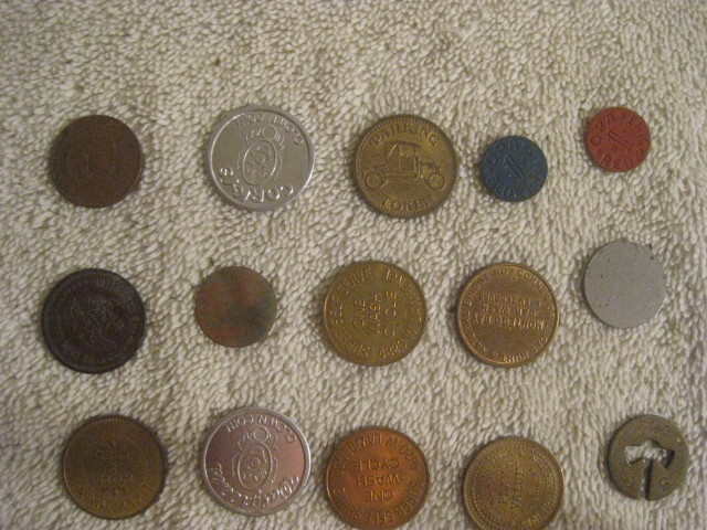 Vintage Antique Collectible Tokens Mixed Various Lot of 25 Brass ...