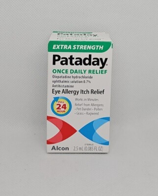 Exp 11/25 Pataday Extra Strength Once Daily Eye Allergy Relief 2.5 ml ...
