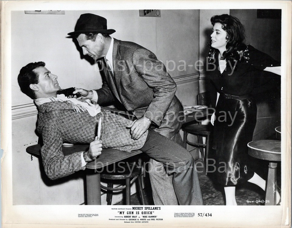 1957 My Gun Is Quick Robert Bray Whitney Blake Patricia Donahue Press Photo #10 | eBay