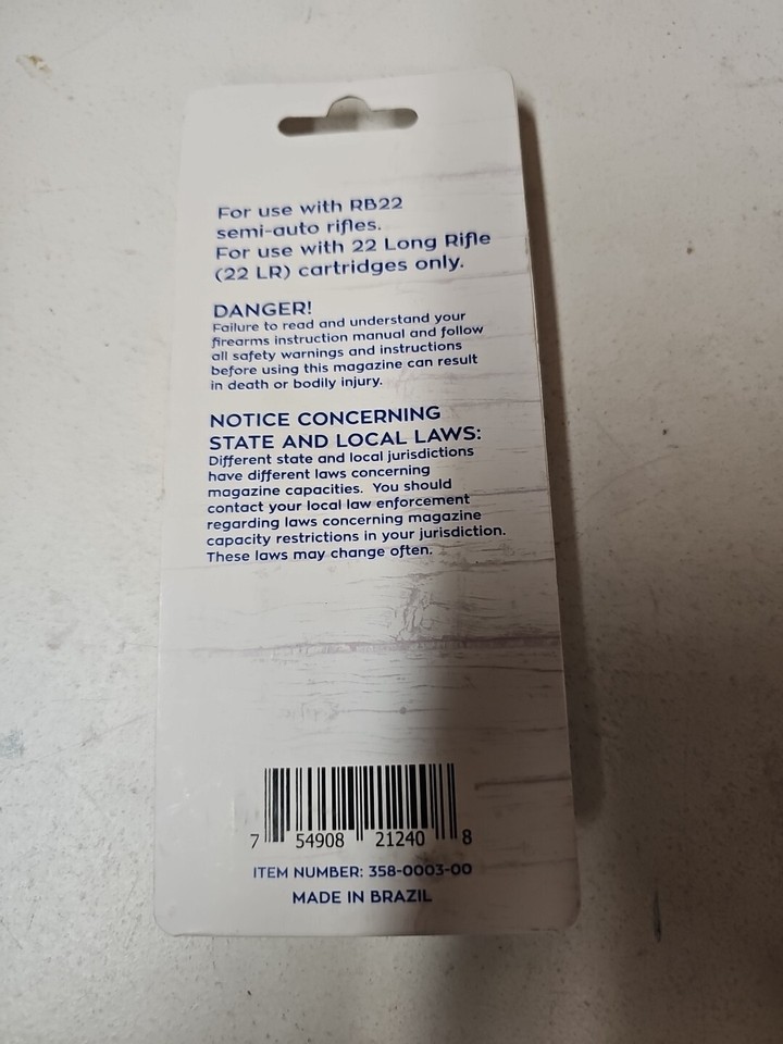 Rossi RB22 Magazine 22 LR 10 Round Bolt Action Fits Rossi RB22 Rifles ...