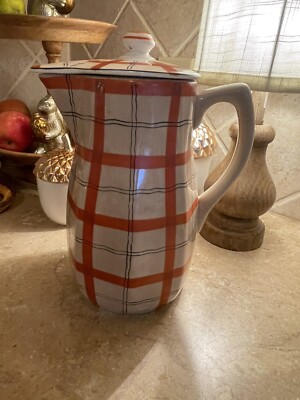 Vintage Highland plaid pitcher | eBay
