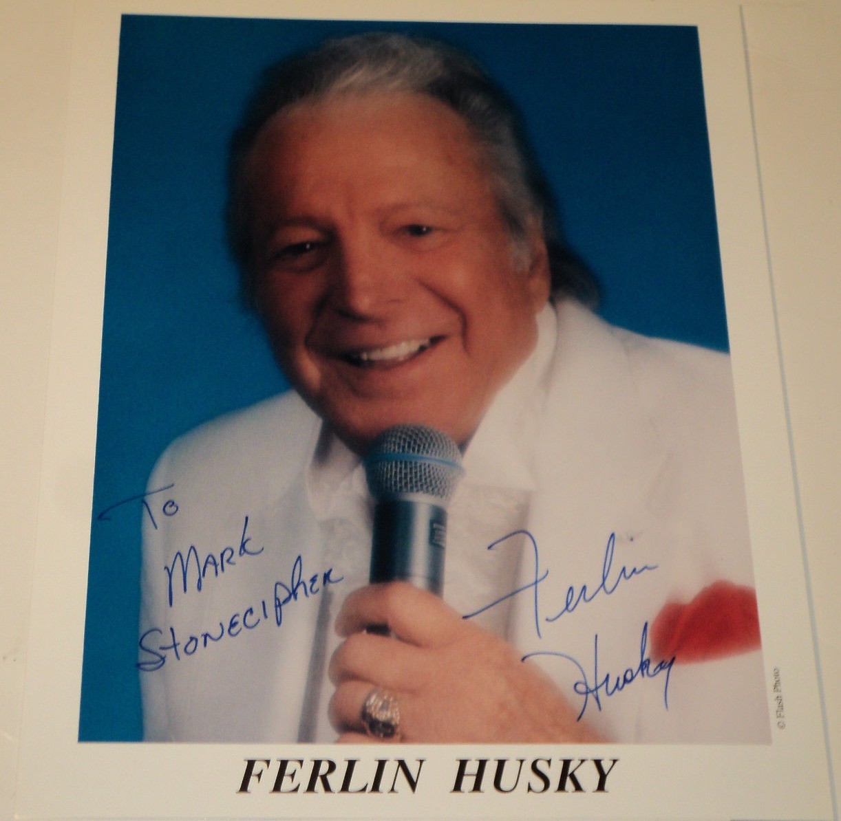FERLIN HUSKY / COUNTRY SINGER / 8 X 10 COLOR AUTOGRAPHED PHOTO | eBay