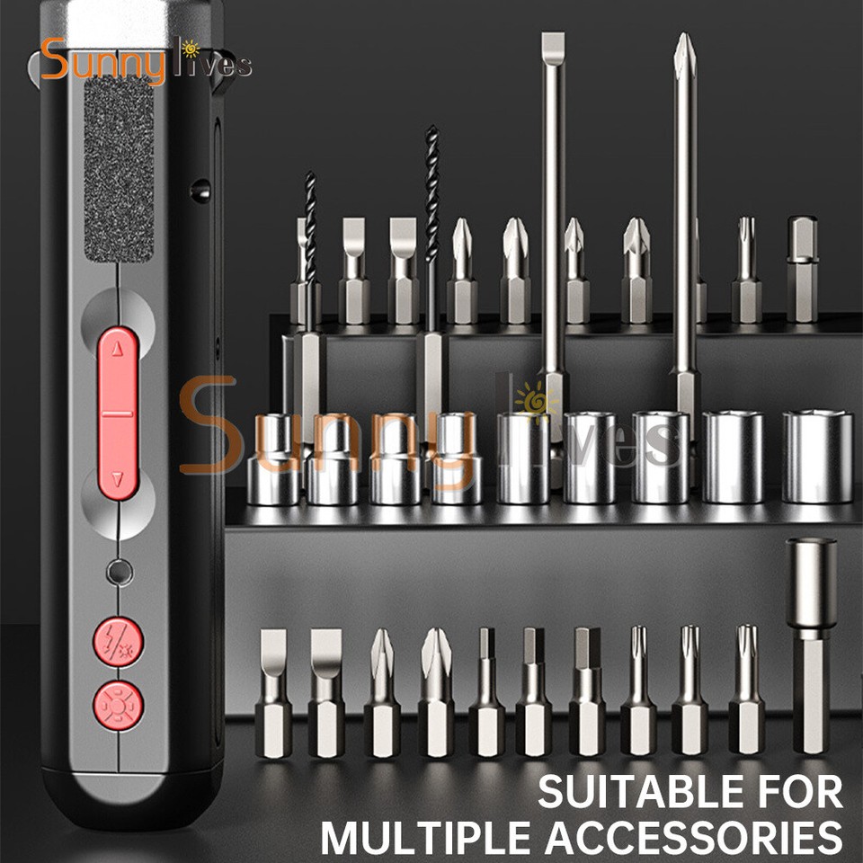 Multifunction Electric Screwdriver Cordless Rechargeable Screw Driver ...