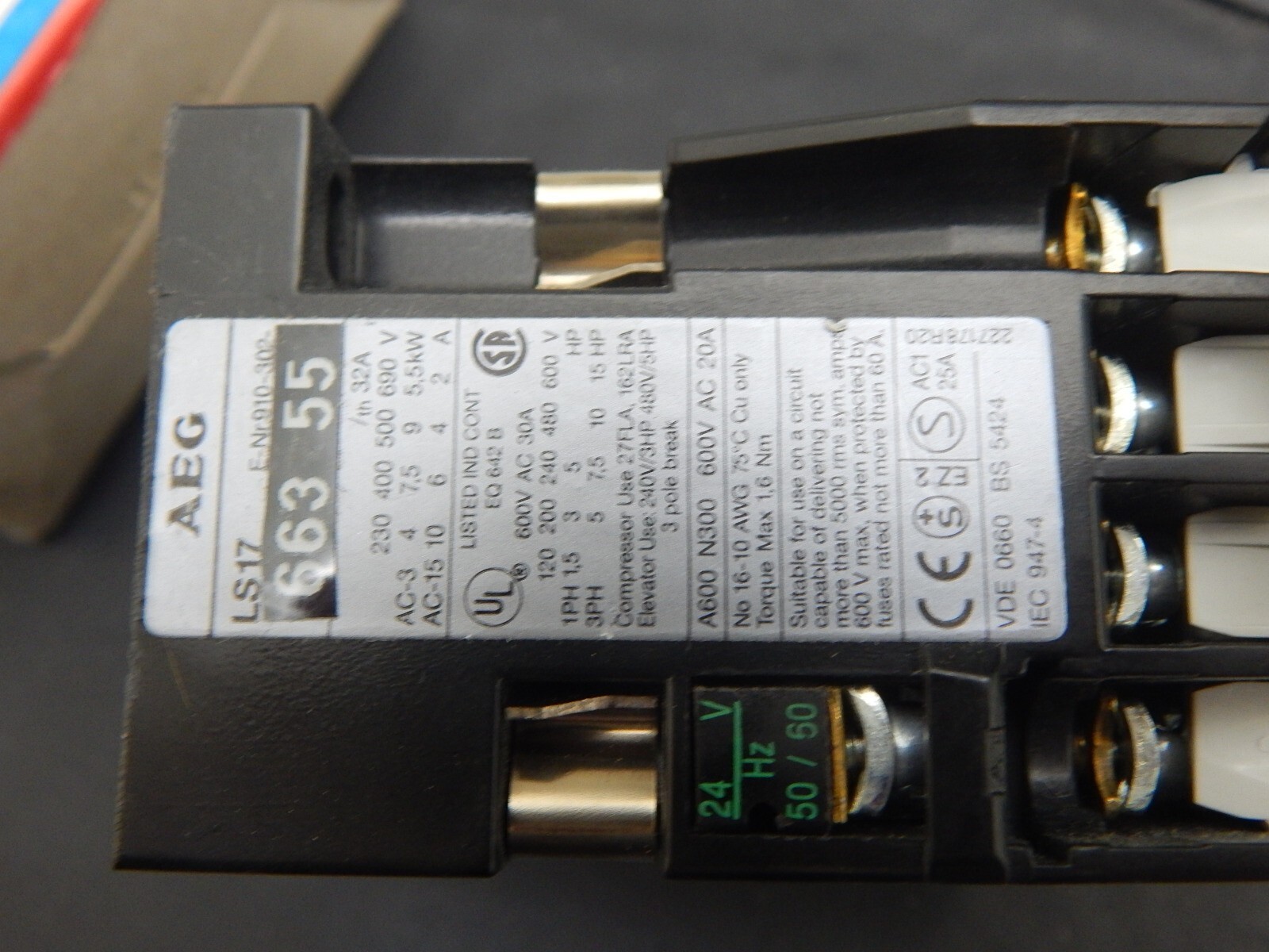 AEG LS17-G24V-S CONTACTOR 3 POLE 24V 30A - USA SELLER FAST SHIPPING | eBay