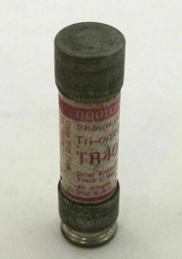 Gould Shawmut TR40R Silver End Tri-onic Fuse (Lot of 3) | eBay