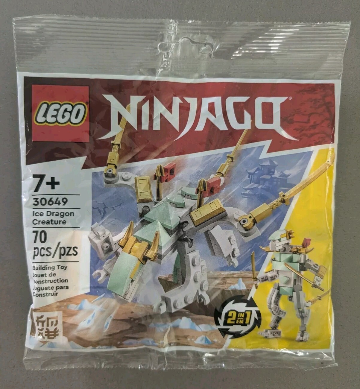 Lego 30649 - Ninjago - Ice Dragon Creature Polybag - New 2 In 1 | eBay