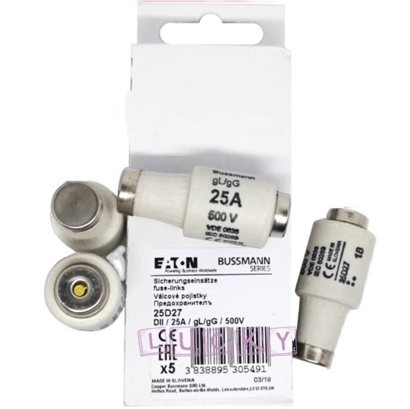 Qty:10 NEW FOR BUSSMANN 25D27 25A DII/E27 fuse | eBay