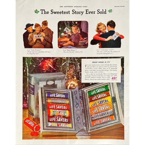 1941 Life Savers Candy Vintage Print Ad Retro Candy Memorabilia Life ...