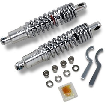Heavy Duty Chrome 12" Premium Ride-Height Adjustable Shocks for ...