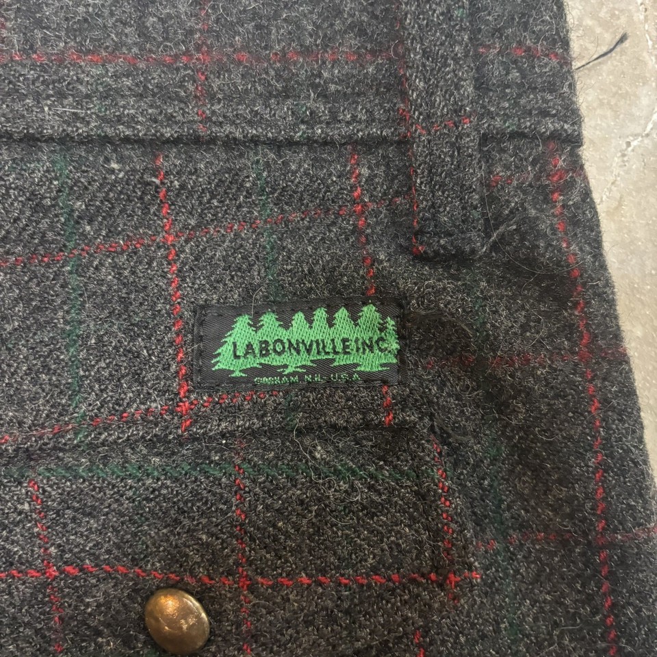 Vintage LaBonville Guide Pants Maine Wool Plaid Hunting Forestry ...