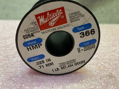 MULTICORE HMP 366 / .028 IN .71 MM SOLDER | eBay