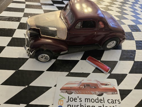 BUILT MODEL CAR VINTAGE AMT 37 CHEVY COUPE PROJECT OLDER BUILT NEEDS ...