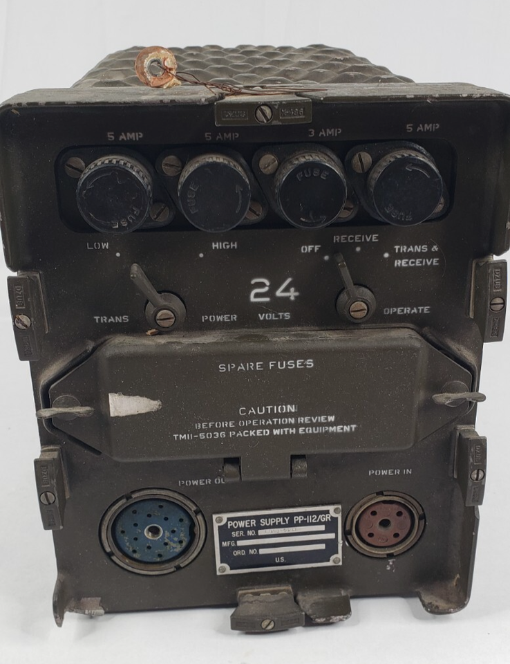 US Army Power Supply PP-112/GR 1960s | eBay