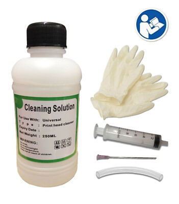 Unblock Print Head Nozzles fits Epson Printer Cleaning Kit Cleaner ...