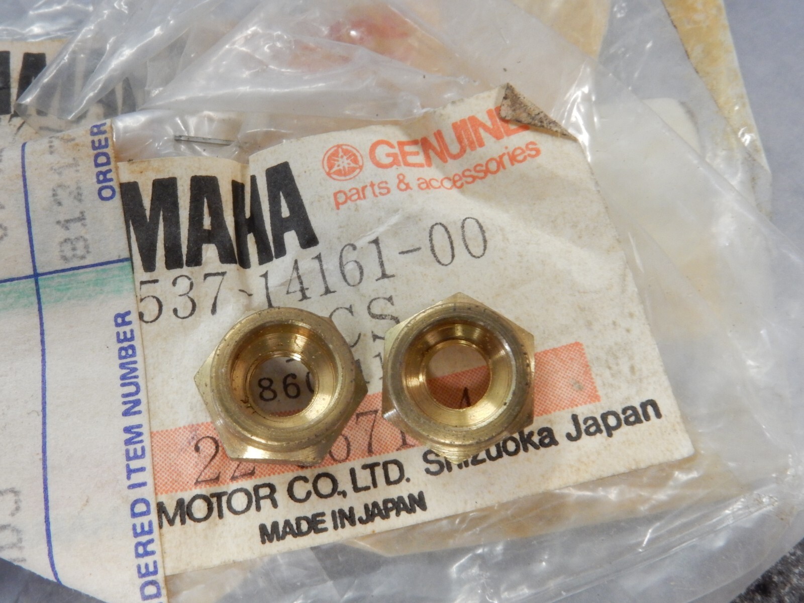 NOS Yamaha Throttle Screw Nuts 76 MX125 YZ125 76-83 YZ100 537-14161-00 ...