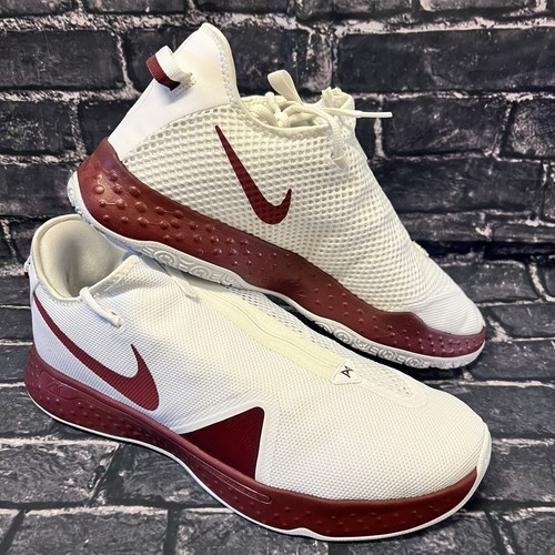 Nike PG 4 TB Men’s 18 Paul George Basketball Shoes White Maroon CW4134 ...