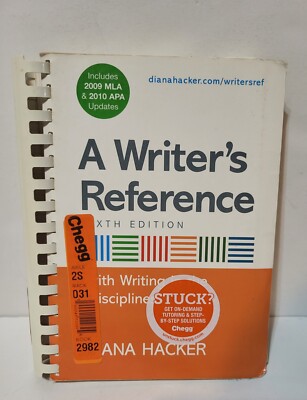 A Writer's Reference, with 2009 MLA Update (6th Edition) 9780312593346 ...