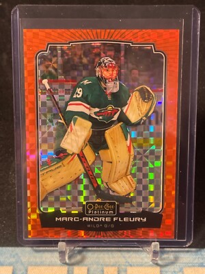 2022-23 OPC Platinum Orange Checkers #200 Marc-Andre Fleury! #12/25! | eBay
