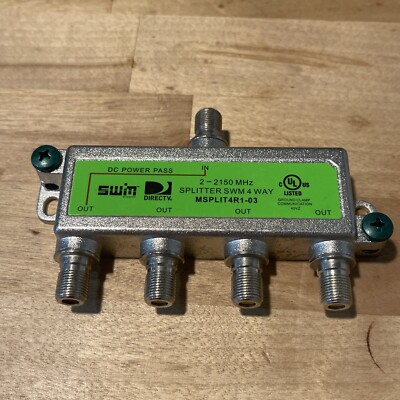 Directv 4 Way SWIM Splitter 2-2150 MHz MSPLIT4R1-03 | eBay