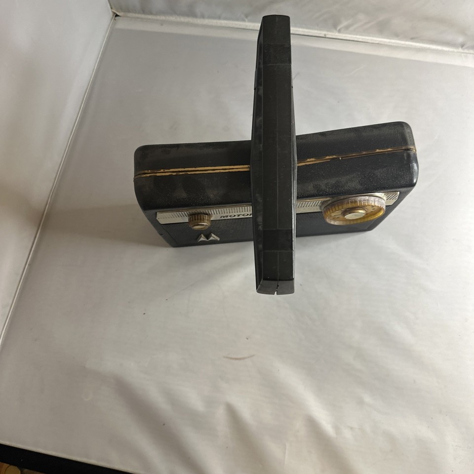 VINTAGE 1950's MOTOROLA 5P32E ROTO-TENNA PORTABLE AM TUBE RADIO w/ CORD ...